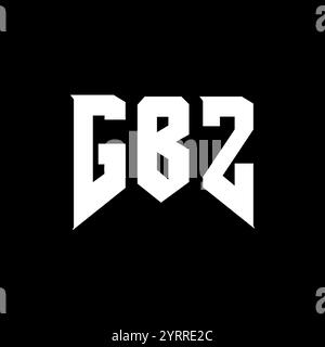 GBZ letter logo design for technology company. GBZ logo design black ...