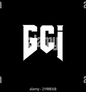 GCI letter logo design for technology company. GCI logo design black ...