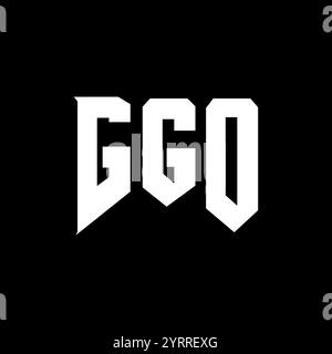 GGO letter logo design for technology company. GGO logo design black ...