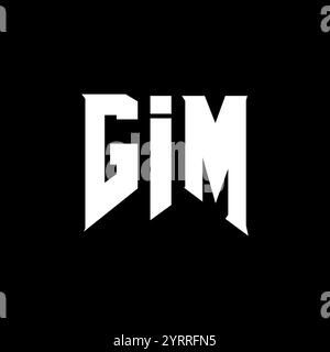 GIM letter logo design for technology company. GIM logo design black ...