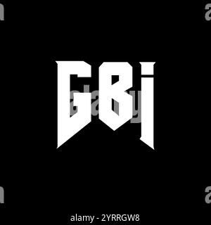 GBI letter logo design for technology company. GBI logo design black ...