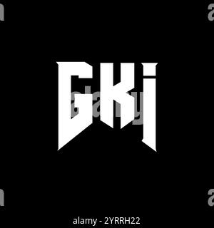 GKI letter logo design for technology company. GKI logo design black ...
