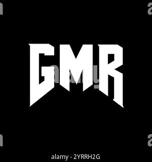 GMR letter logo design for technology company. GMR logo design black ...