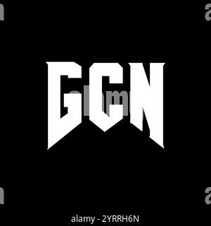 GCN letter logo design for technology company. GCN logo design black ...