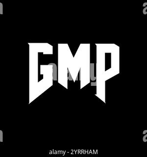 GMP letter logo design for technology company. GMP logo design black ...