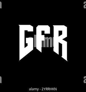 GFR letter logo design for technology company. GFR logo design black ...