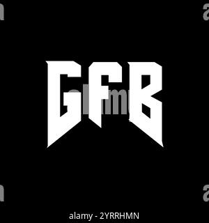 GFB letter logo design for technology company. GFB logo design black ...