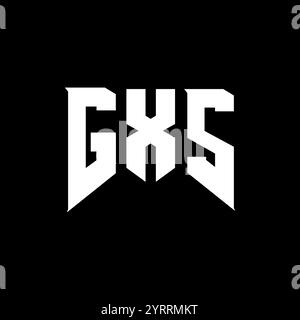 GXS letter logo design for technology company. GXS logo design black ...