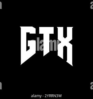 GTX letter logo design for technology company. GTX logo design black ...