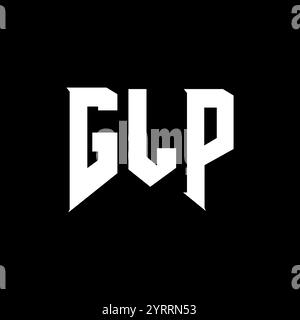 GLP letter logo design for technology company. GLP logo design black ...