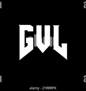 GVL letter logo design for technology company. GVL logo design black ...