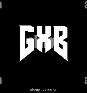 GXB letter logo design for technology company. GXB logo design black ...