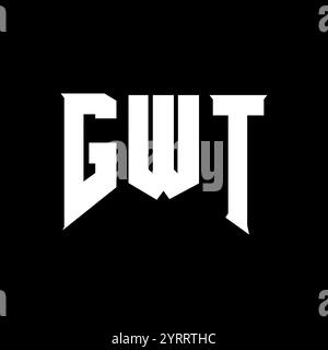 GWT letter logo design for technology company. GWT logo design black ...