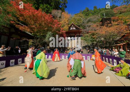 Tanzan Shrine Kemari Festival Sakurai City, Nara Prefecture Stock Photo ...