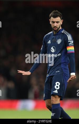 Bruno Fernandes (MU) at the Arsenal v Manchester United EPL match, at ...
