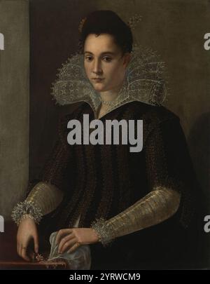 The portrait 'Portrait of a Lady' by the circle of Alessandro Allori is a fine example of 16th ...