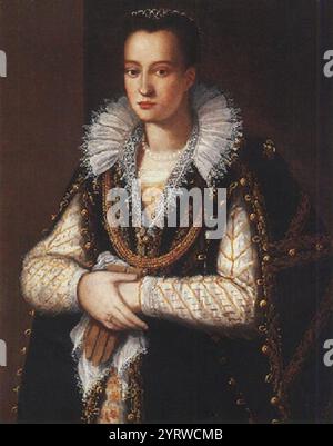Circle of Alessandro Allori - Portrait of a noblewoman Stock Photo - Alamy