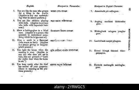 Classical Meitei language proverbs — Literary Manipuri language ...