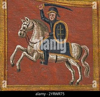 Coat of arms of Lithuania Vytis (Waykimas), 1863-1900 Stock Photo - Alamy