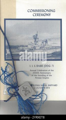 Commissioning pamphlet for IIS Babr (4 Stock Photo - Alamy