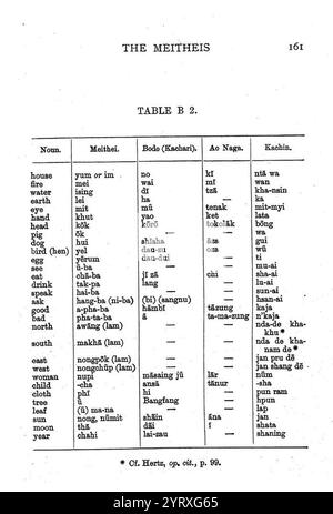 Comparison of Meitei language (Manipuri language) with Bodo (Kachari ...