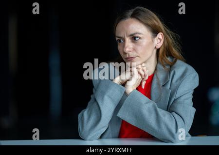 The actress Julia Edtmeier on Wednesday, December 4, 2024, during an ...