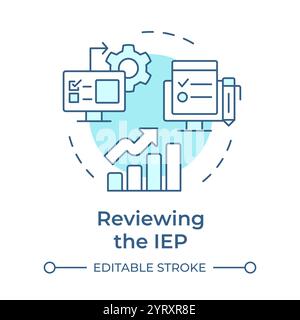 IEP soft blue concept icon Stock Vector Image & Art - Alamy