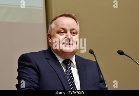 Darren Millar leader of the Welsh Conservatives. Speaks at the ...