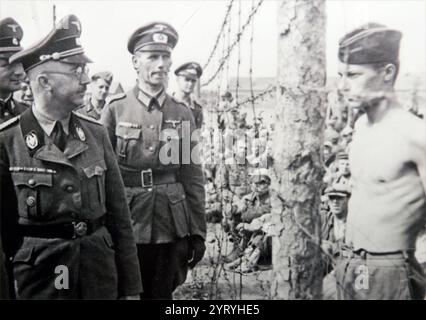 HIMMLER POW CAMP German Nazi leader Heinrich Himmler in uniform ...