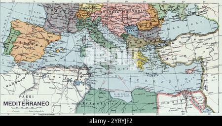 Map showing Italian conquest of Libya, 1912 Stock Photo - Alamy