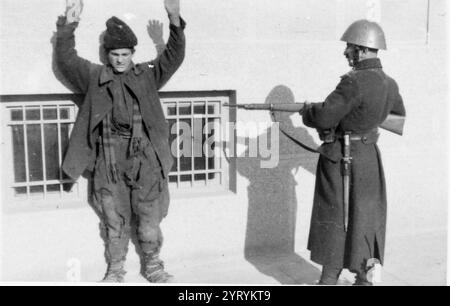 Arrest of a partisan by the Gestapo in Negotin in Serbia 1941, near the ...