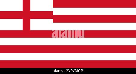 First flag of the Honourable East India Company Stock Photo - Alamy