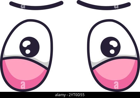 Cartoon eyes are expressing sadness, creating a captivating visual ...