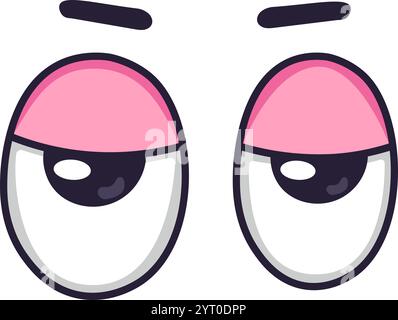 cartoon narrowed eyes Stock Vector Image & Art - Alamy