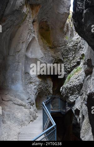 A series of bridges and hanging walkways have been installed in Yecla ...