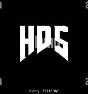 HDS letter logo design for technology company. HDS logo design black ...