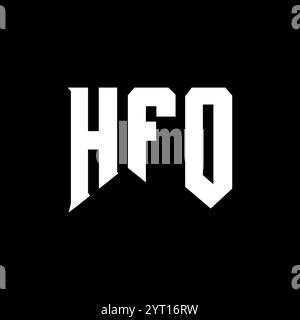 HFO letter logo design for technology company. HFO logo design black ...