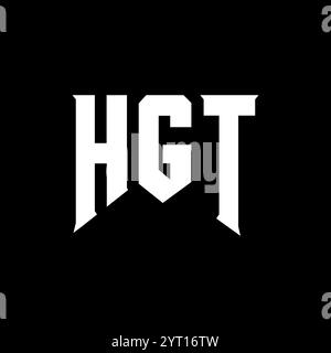 HGT letter logo design for technology company. HGT logo design black ...