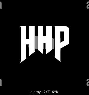 HHP letter logo design for technology company. HHP logo design black ...