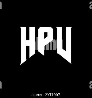 HPV letter logo design for technology company. HPV logo design black ...