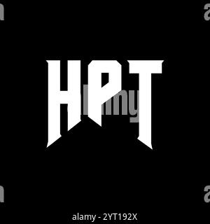 HPT letter logo design for technology company. HPT logo design black ...