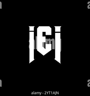 IEI letter logo design for technology company. IEI logo design black ...