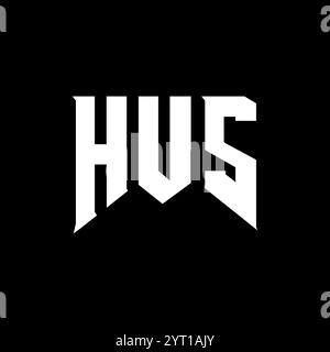 HVS letter logo design for technology company. HVS logo design black ...