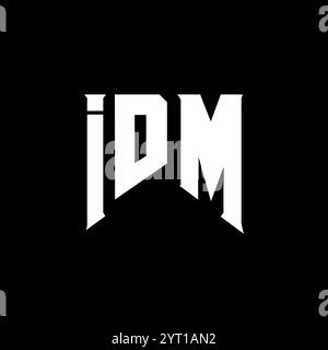 IDM letter logo design for technology company. IDM logo design black ...
