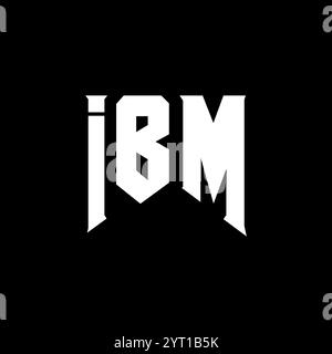 IBM letter logo design for technology company. IBM logo design black ...