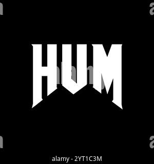 HVM letter logo design for technology company. HVM logo design black ...