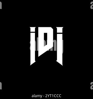 IDI letter logo design for technology company. IDI logo design black ...