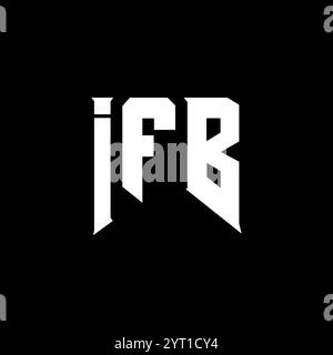 IFB letter logo design for technology company. IFB logo design black ...