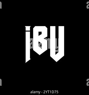 IBU letter logo design for technology company. IBU logo design black ...