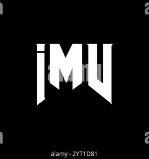 IMV letter logo design for technology company. IMV logo design black ...